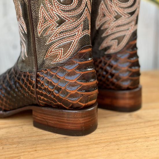 BS-300 Imitation Honey Python Boot - Exotic Cowboy Boots for Men – Bota ...