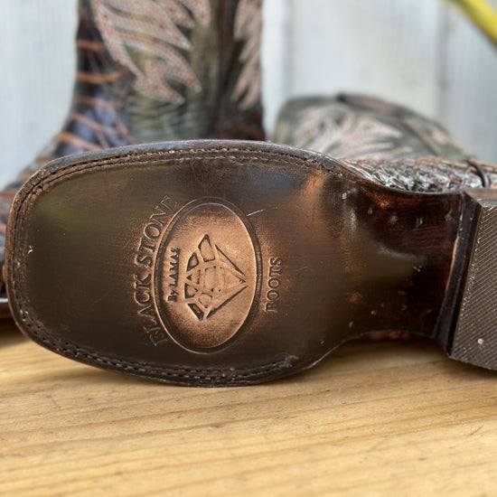 BS-300 Imitation Honey Python Boot - Exotic Cowboy Boots for Men – Bota ...