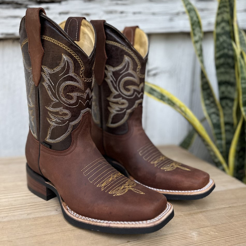 DA-00-5 Cafe - Botas Vaqueras para Hombre - Botas Vaqueras Hombre ...