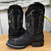 DA-00-2 Black - Cowboy Boots for Men - Leather Western Boots