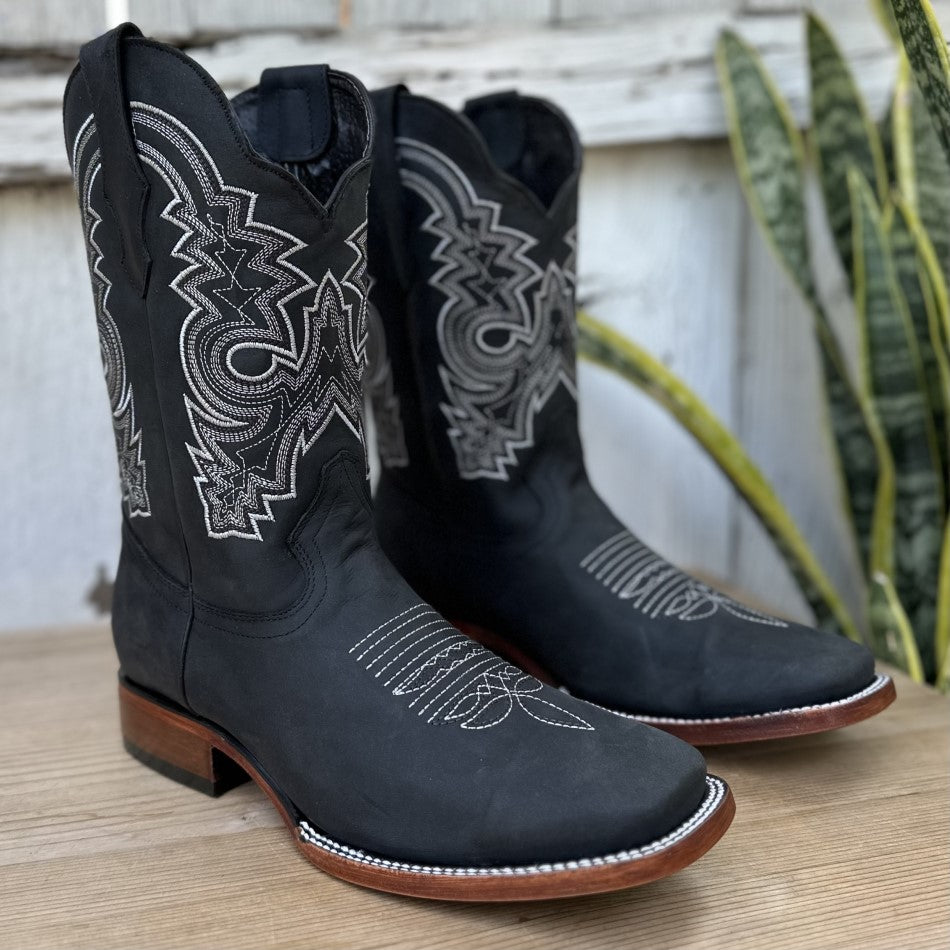 DB-Roca Negro - Botas Vaqueras para Hombre - Botas Vaqueras Hombre ...