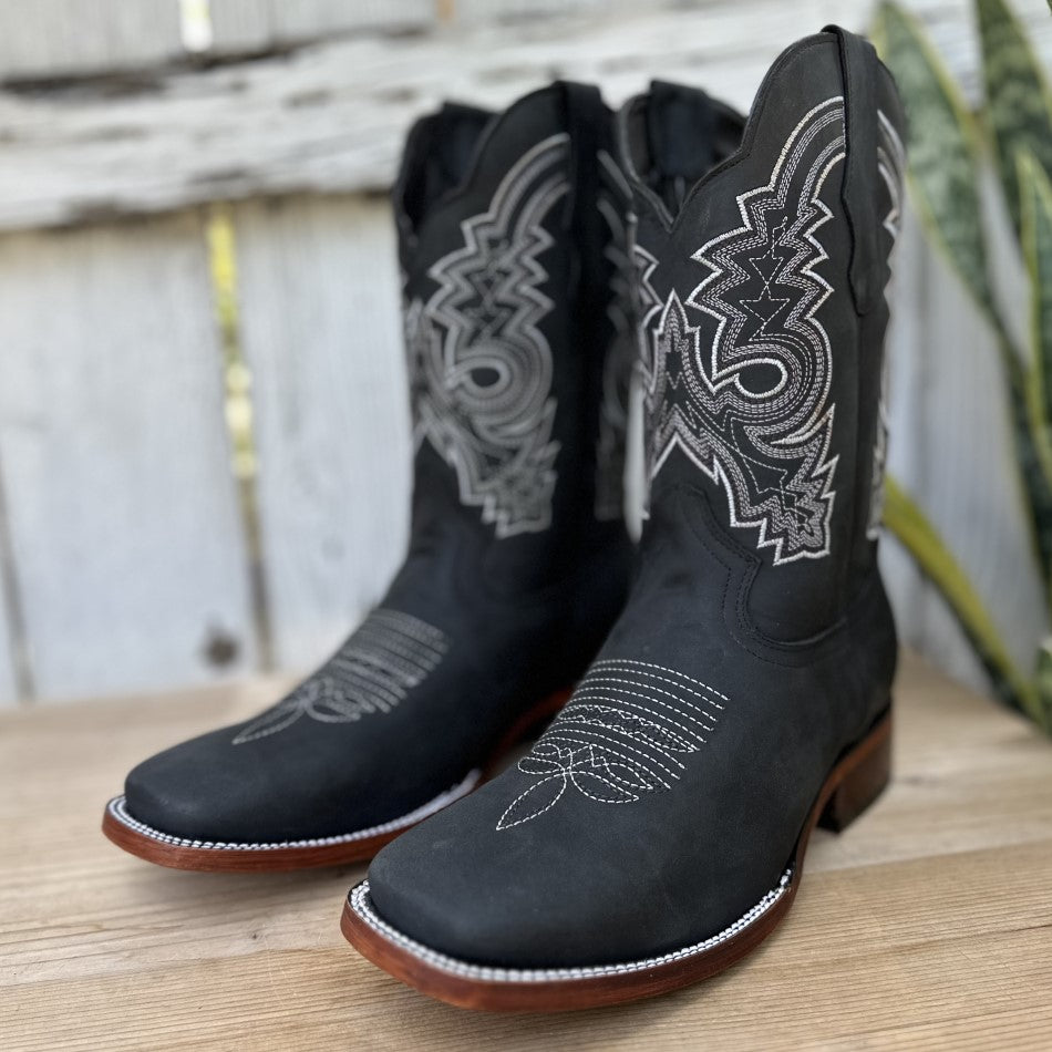 DB-Roca Negro - Botas Vaqueras para Hombre - Botas Vaqueras Hombre ...