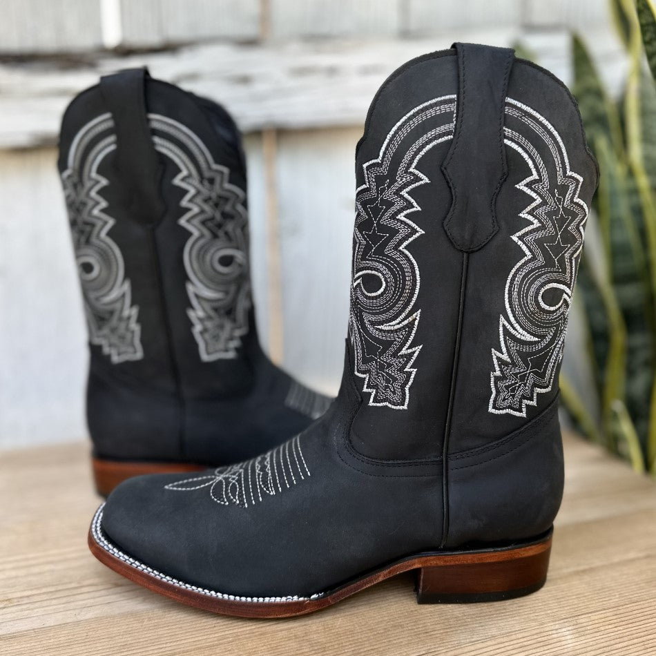 DB-Roca Negro - Botas Vaqueras para Hombre - Botas Vaqueras Hombre ...