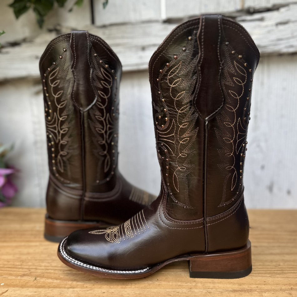 SB-Diana Cafe - Botas Vaqueras para Mujer - Botas Vaqueras Mexicanas ...