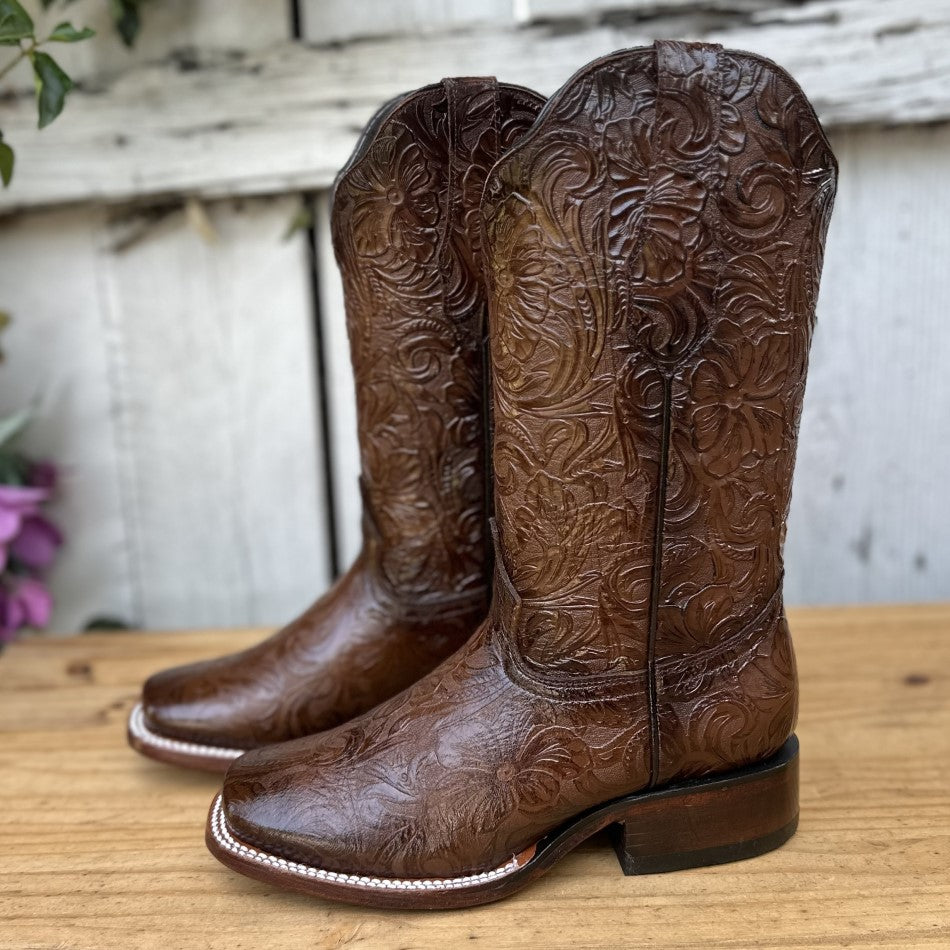 SB-Ther Cafe - Botas Vaqueras Cinceladas para Mujer – Bota Exotica ...