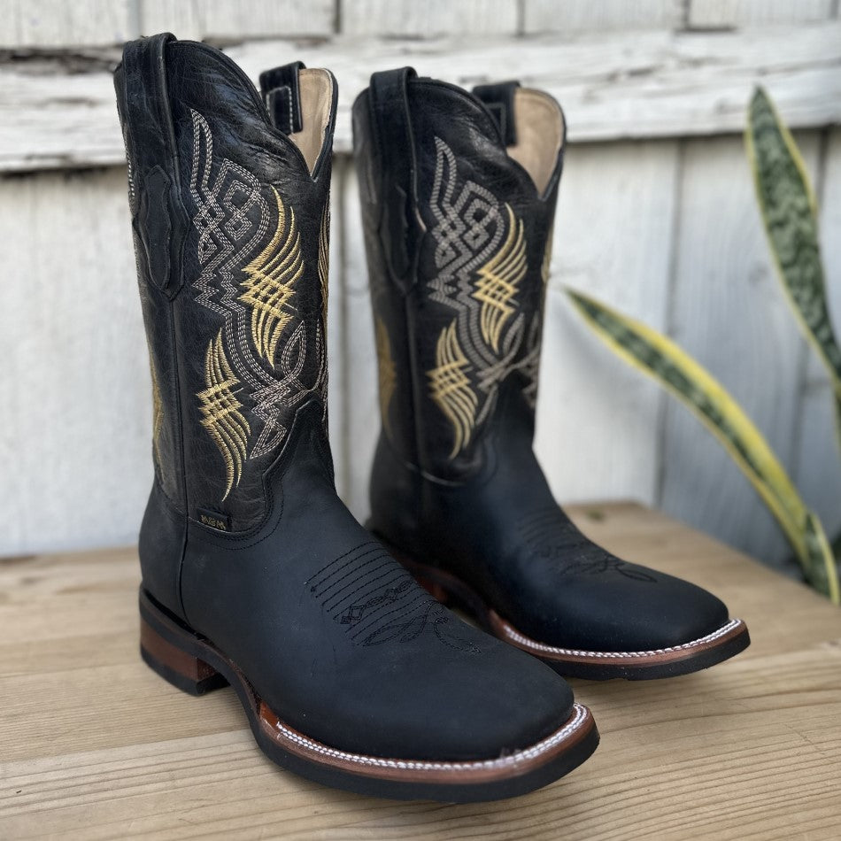 DA-2415 Black - Men's Cowboy Boots - Men's Western Boots – Bota Exotica ...